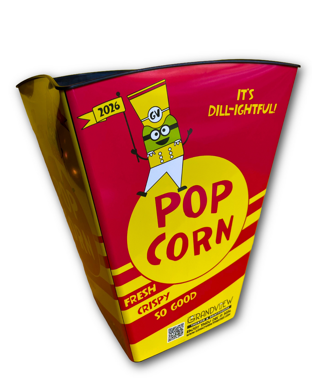 2026 Re-fillable Mr. Pickles Popcorn Bucket – Grandview Theater ...